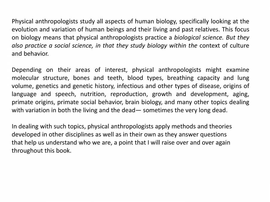 Presentation On Introduction To Anthropology - PowerPoint Slides ...