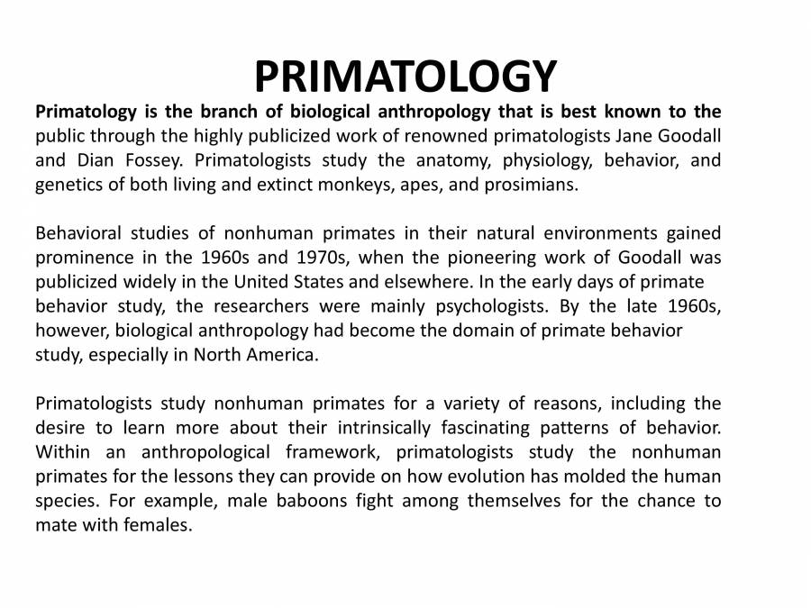 Presentation On Introduction To Anthropology - PowerPoint Slides ...