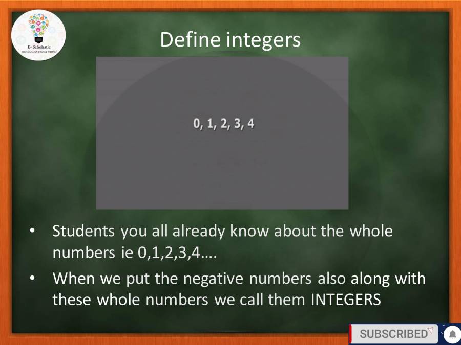 Presentation On Integers ( Class-VI ) - PowerPoint Slides - LearnPick India