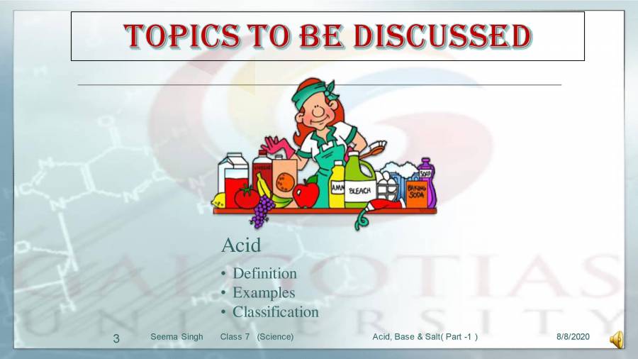 Presentation On Acid Base & Salts Class-7 - PowerPoint Slides ...