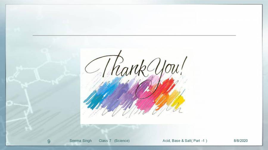 Presentation On Acid Base & Salts Class-7 - PowerPoint Slides ...