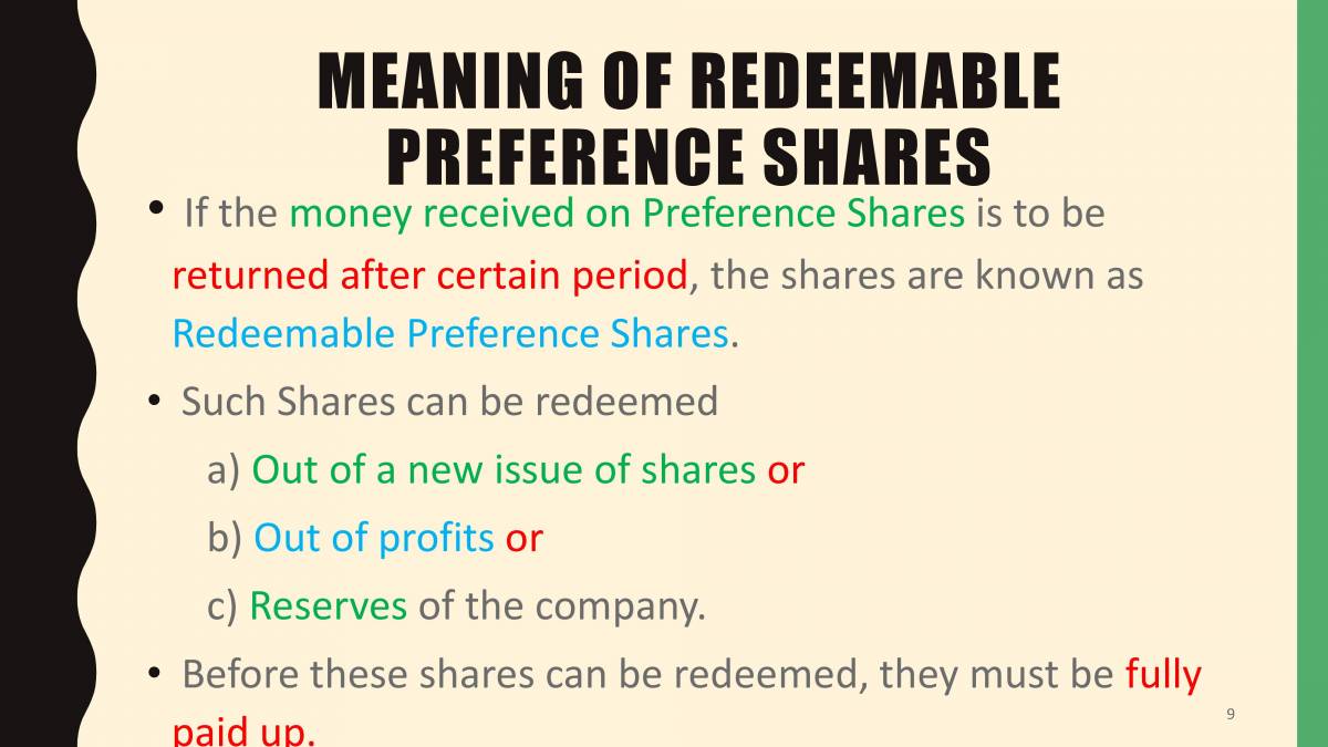 Presentation On Shares - PowerPoint Slides - LearnPick India