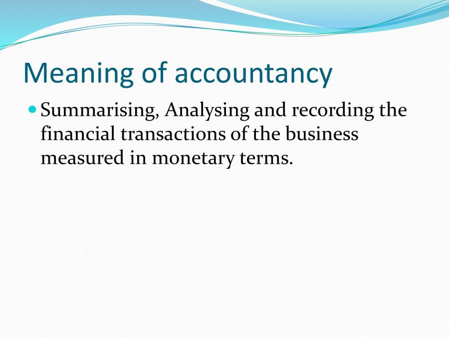 Presentation On Fundamentals Of Accounting - PowerPoint Slides ...