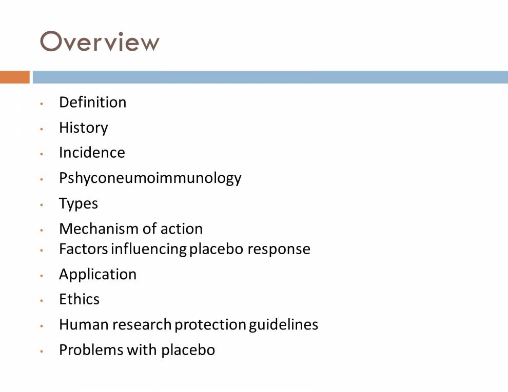 Presentation On Placebo Effect - PowerPoint Slides - LearnPick India