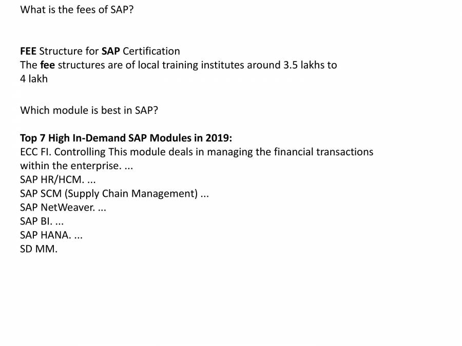 Presentation On SAP - PowerPoint Slides - LearnPick India