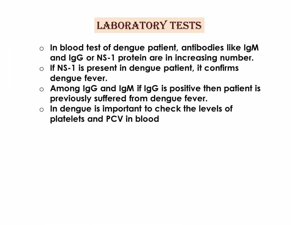 Presentatin On Dengue - PowerPoint Slides - LearnPick India