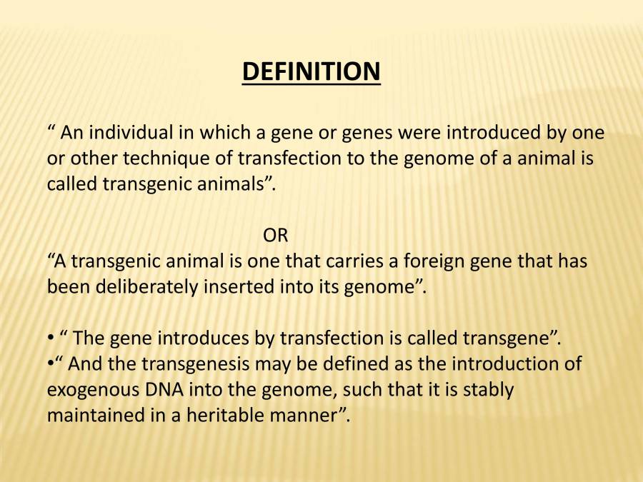 Types Of Transgenic Organisms