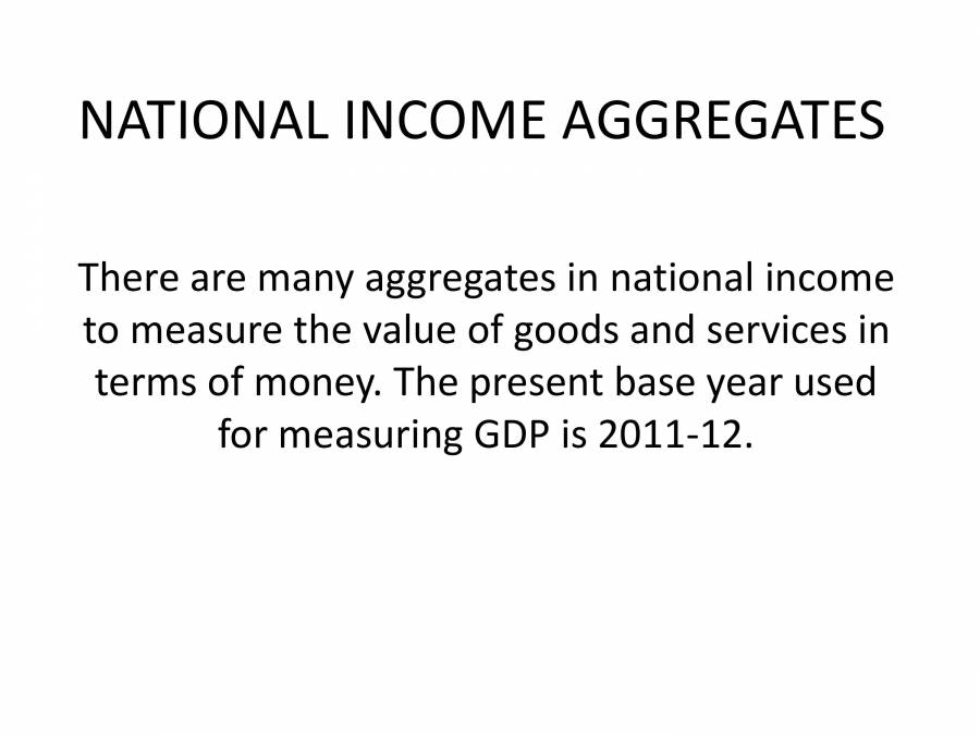 Presentation On National Income - PowerPoint Slides - LearnPick India