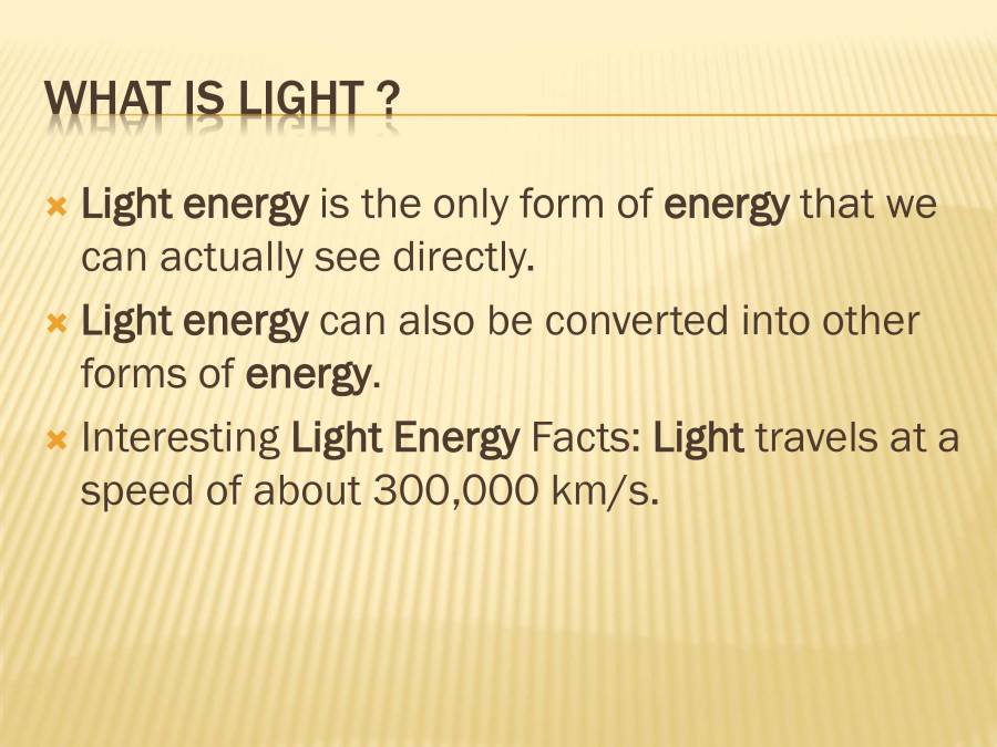 Definition Of Light Energy