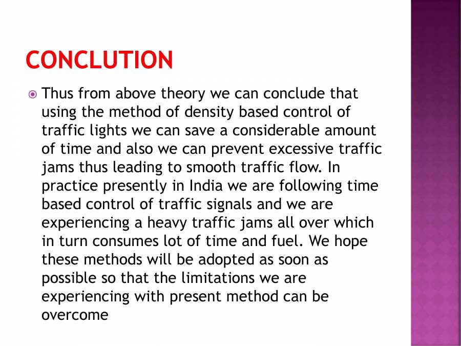 Presentation On Traffic Signal Control - PowerPoint Slides - LearnPick ...