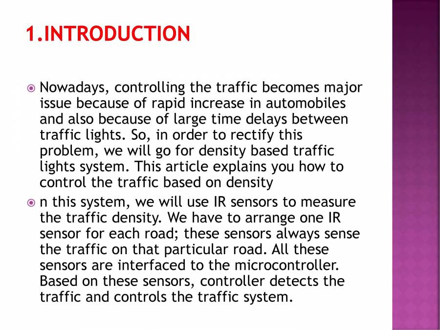Presentation On Traffic Signal Control - PowerPoint Slides - LearnPick ...