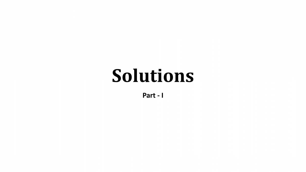 Presentation On Solutions - PowerPoint Slides - LearnPick India