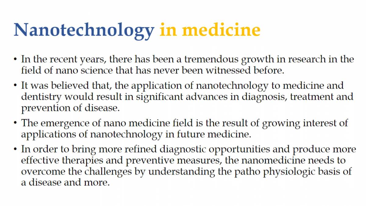 Presentation On Scope Of Nanobiotechnology - Part 1 - PowerPoint Slides ...