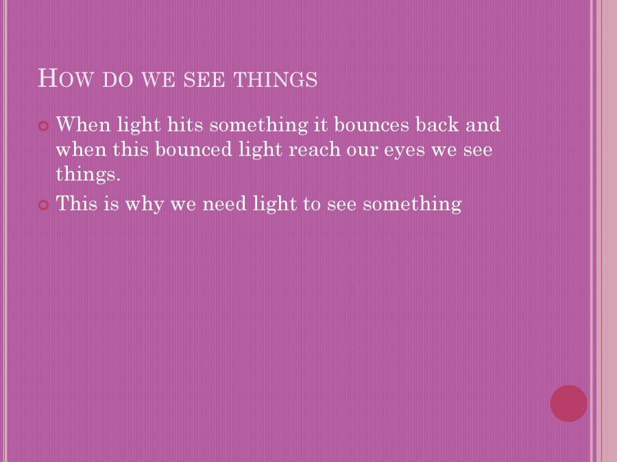 Reflection Of Light - PowerPoint Slides - LearnPick India