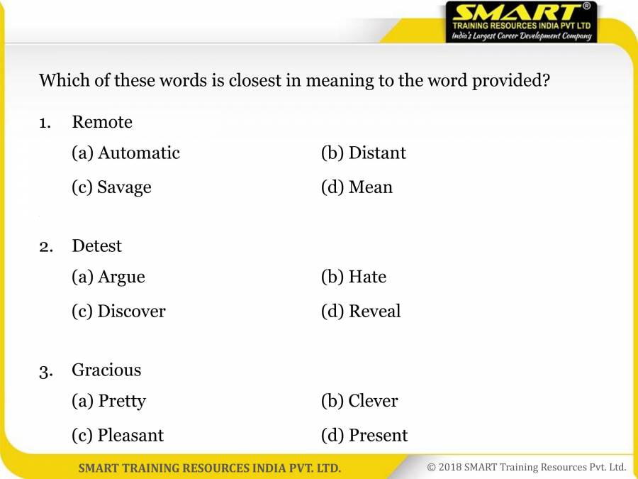 Presentation On Synonyms - PowerPoint Slides - LearnPick India