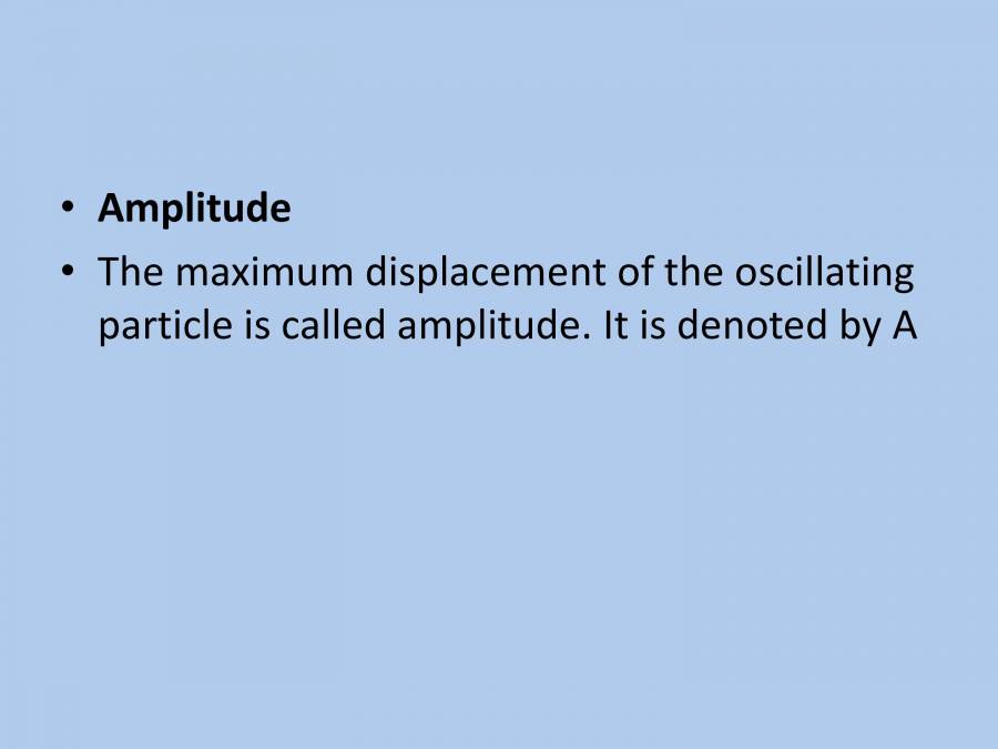 Simple Harmonic Motion-SHM - PowerPoint Slides - LearnPick India