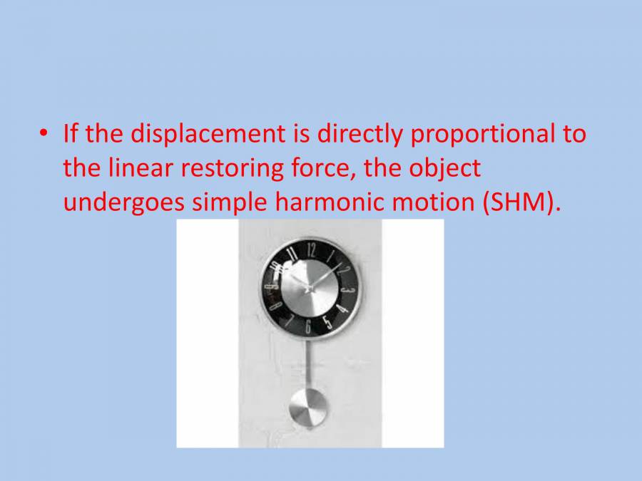 Simple Harmonic Motion-SHM - PowerPoint Slides - LearnPick India