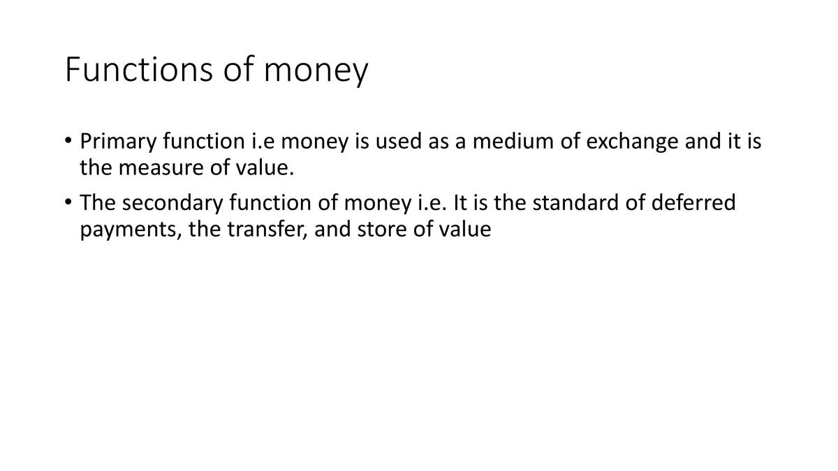 Money Supply - PowerPoint Slides - LearnPick India