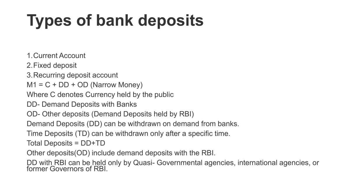 Money Supply - PowerPoint Slides - LearnPick India
