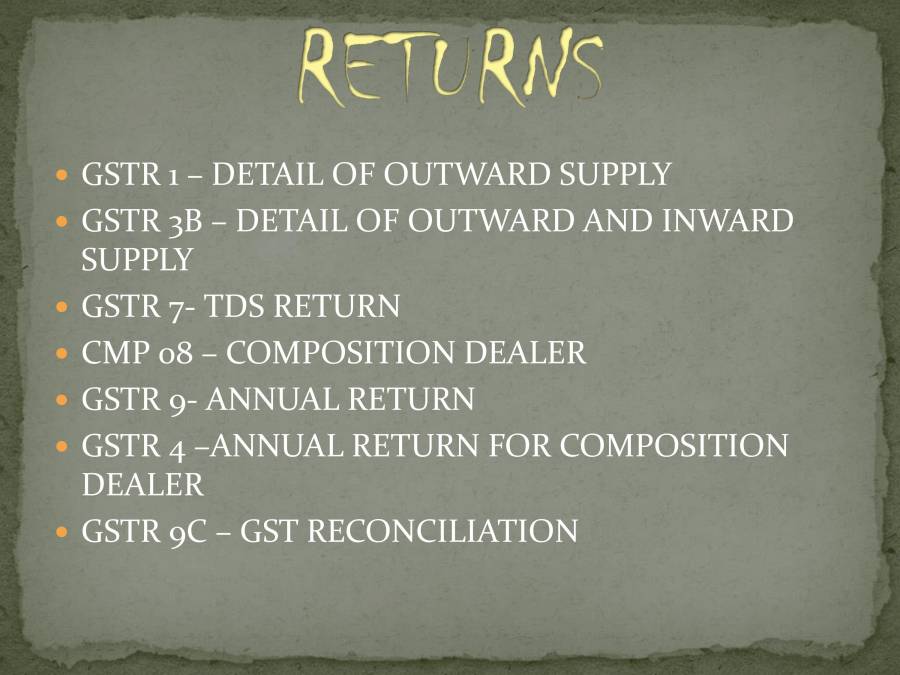 OVERVIEW OF GST - PowerPoint Slides - LearnPick India