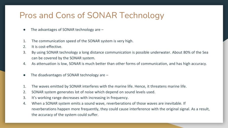 DS Processor Application In SONAR Systems - PowerPoint Slides ...