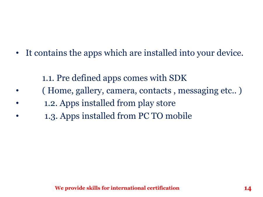 Brief Intro of Android - PowerPoint Slides - LearnPick India