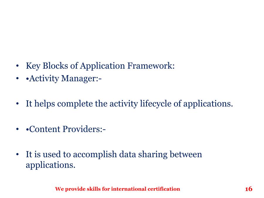 Brief Intro of Android - PowerPoint Slides - LearnPick India