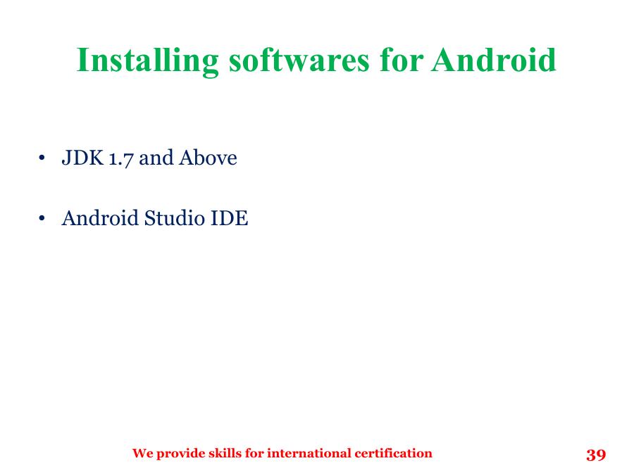Brief Intro of Android - PowerPoint Slides - LearnPick India