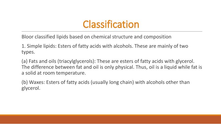 Lipid Chemistry - PowerPoint Slides - LearnPick India