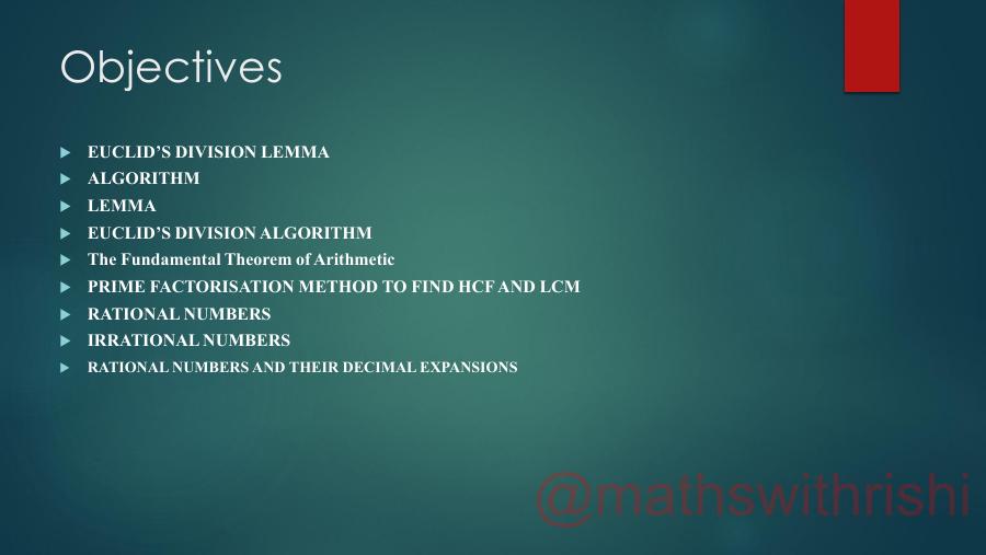 Real Numbers (Class 10th) - PowerPoint Slides - LearnPick India