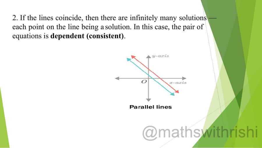 PAIR OF LINEAR EQUATIONS IN TWO VARIABLES (Class 10th) - PowerPoint Slides - LearnPick India