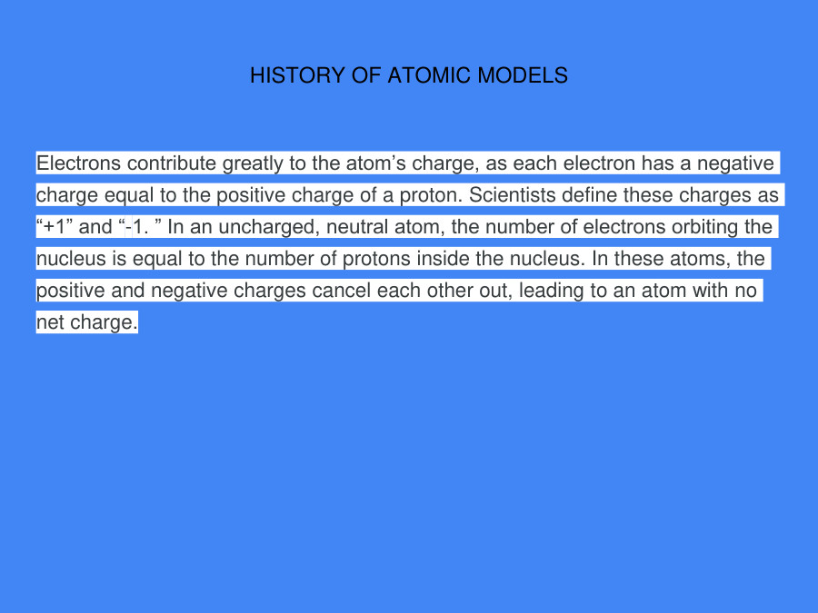 History of Atomic Models - PowerPoint Slides - LearnPick India