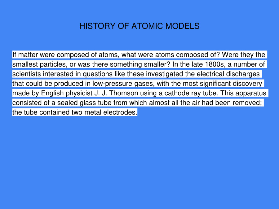 History of Atomic Models - PowerPoint Slides - LearnPick India