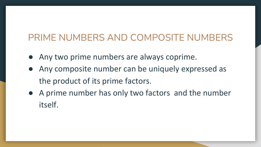 Prime numbers and Composite numbers - PowerPoint Slides - LearnPick India