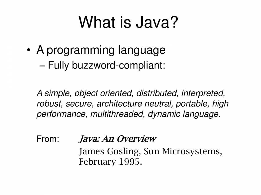 Getting Started With JAVA - PowerPoint Slides - LearnPick India