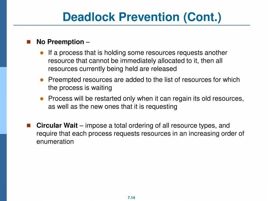 Operating System Deadlocks Powerpoint Slides Learnpick India 7927
