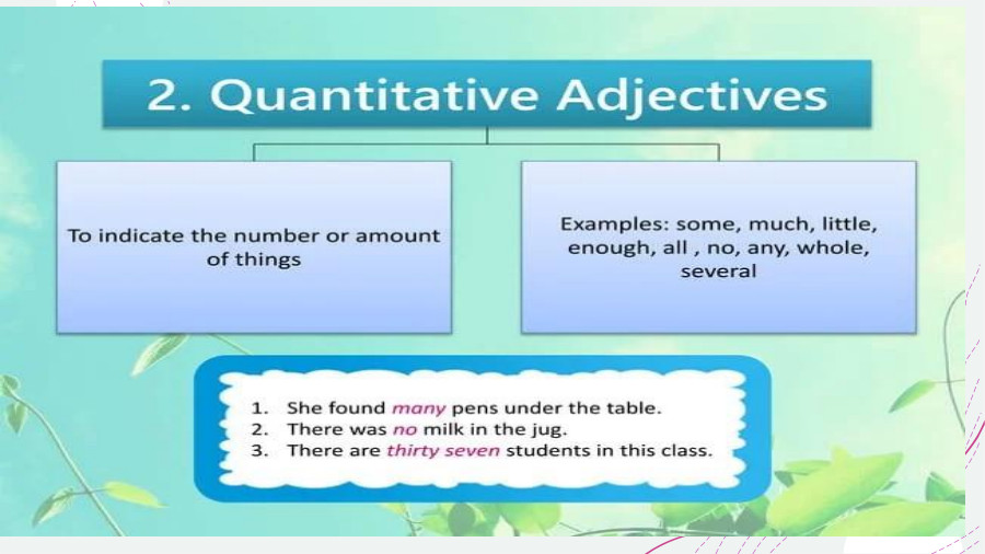 Notes on Adjective - PowerPoint Slides - LearnPick India