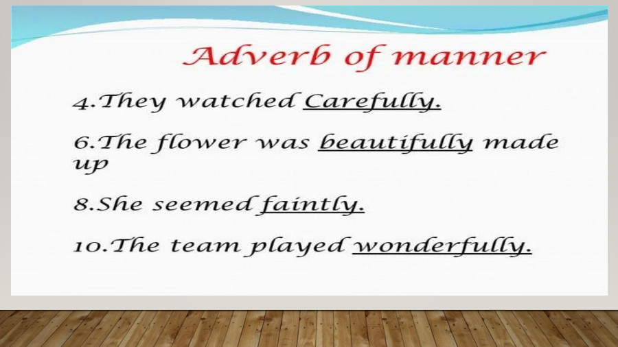 Adverb - PowerPoint Slides - LearnPick India