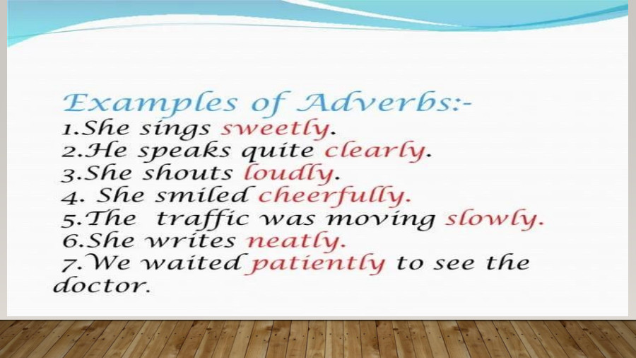 Adverb - PowerPoint Slides - LearnPick India
