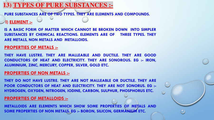 Class 9 Chapter 2 - Is Matter Arround us Pure - PowerPoint Slides ...