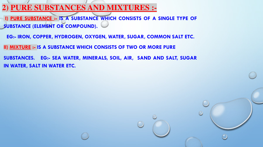 Class 9 Chapter 2 - Is Matter Arround us Pure - PowerPoint Slides ...
