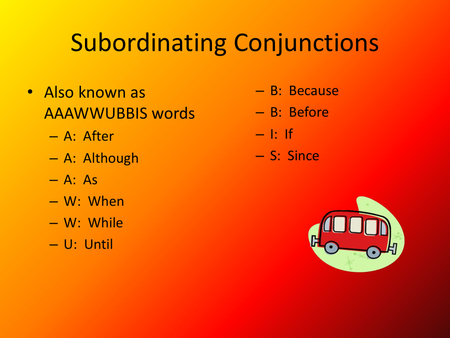 Conjunctions (English Grammar) - PowerPoint Slides - LearnPick India