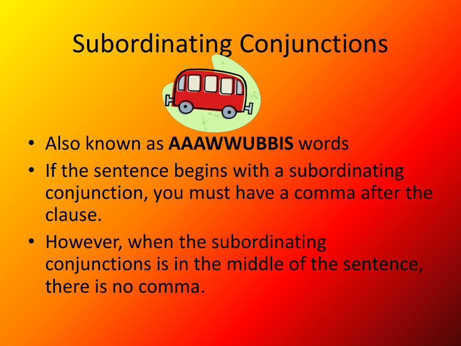 Conjunctions (English Grammar) - PowerPoint Slides - LearnPick India