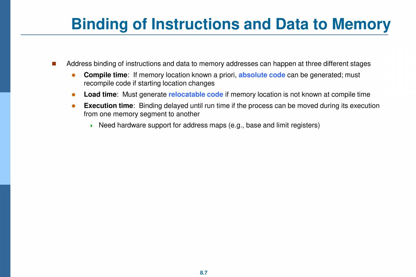 Operating System- Main Memory - PowerPoint Slides - LearnPick India