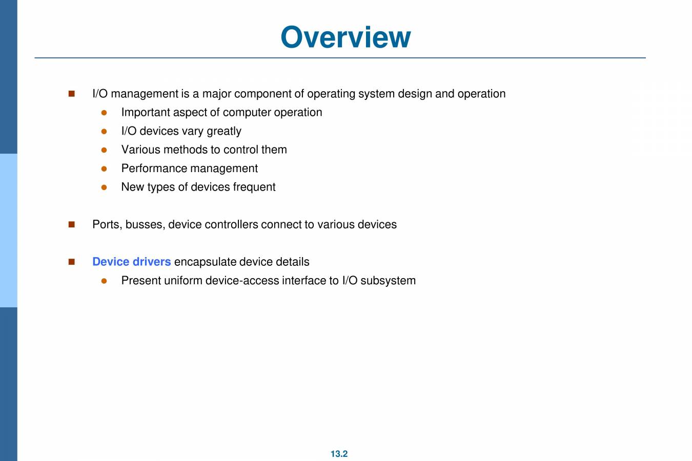 Operating System- I/O Systems - PowerPoint Slides - LearnPick India