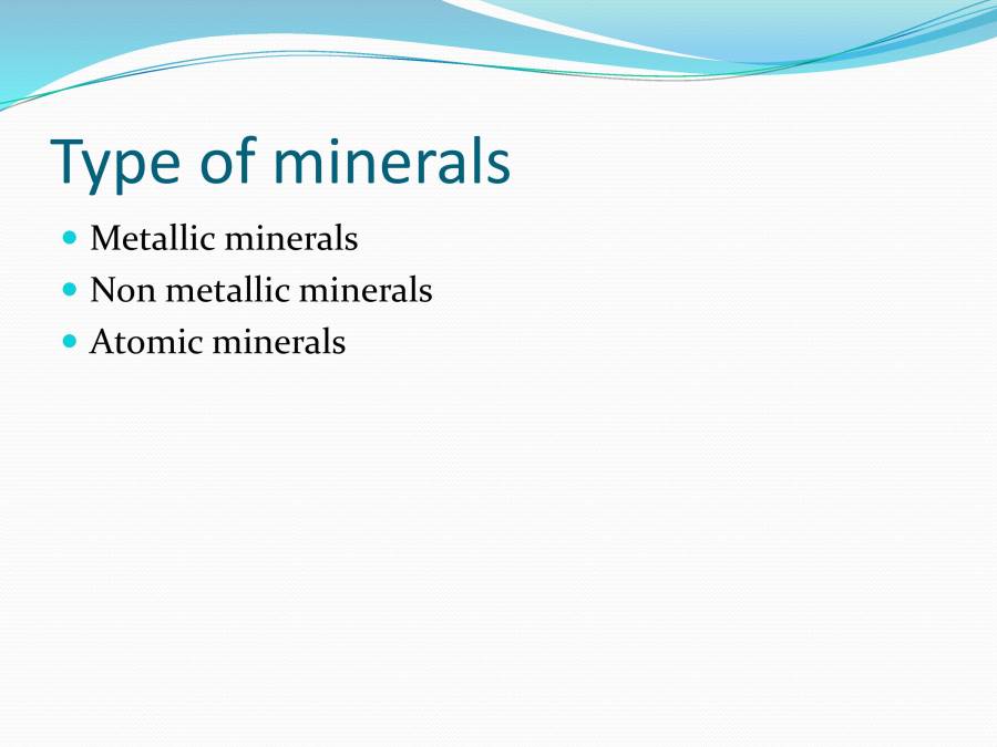 Minerals - PowerPoint Slides - LearnPick India