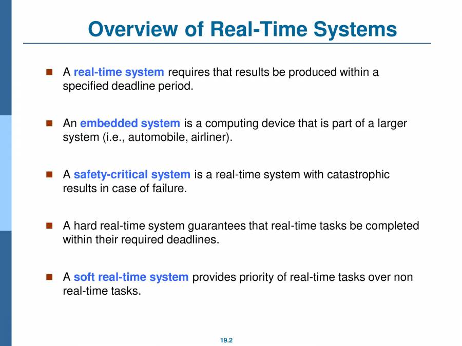 Operating System- Real- Time Systems - PowerPoint Slides - LearnPick India
