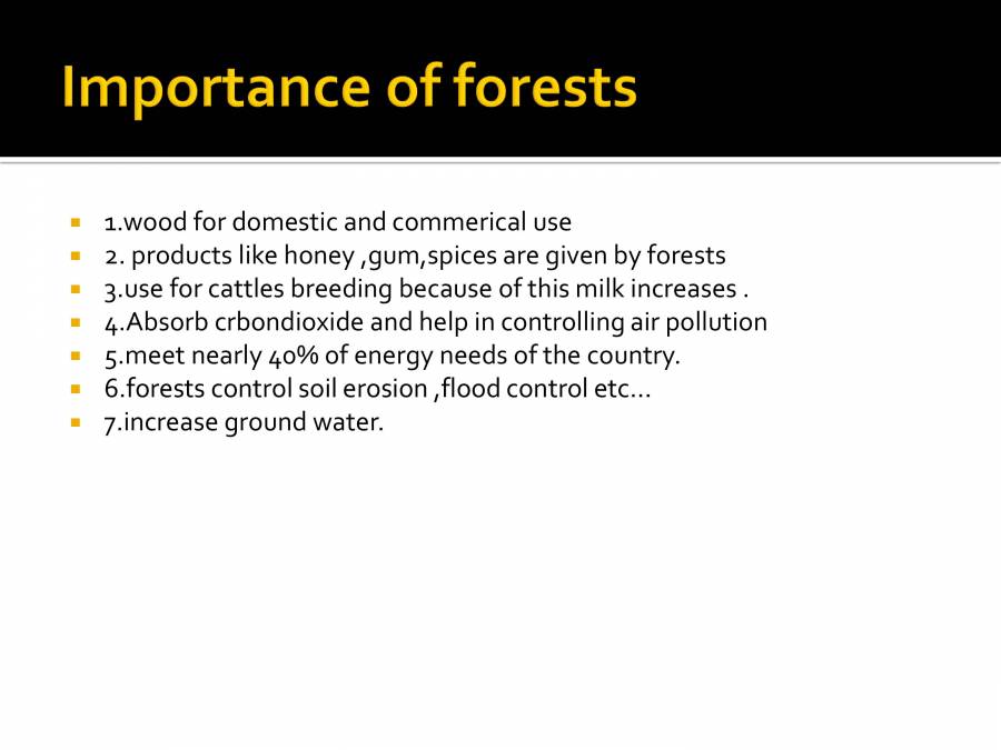 Forests - PowerPoint Slides - LearnPick India
