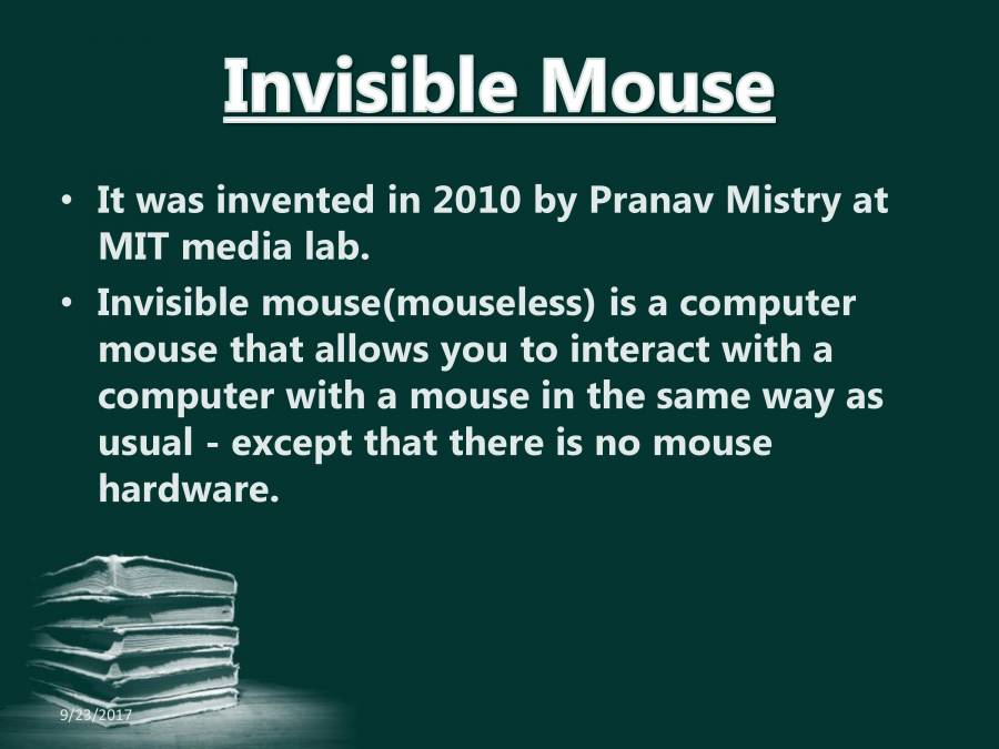 Invisible Mouse - PowerPoint Slides - LearnPick India