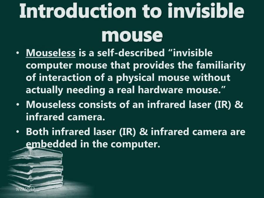 Invisible Mouse - PowerPoint Slides - LearnPick India